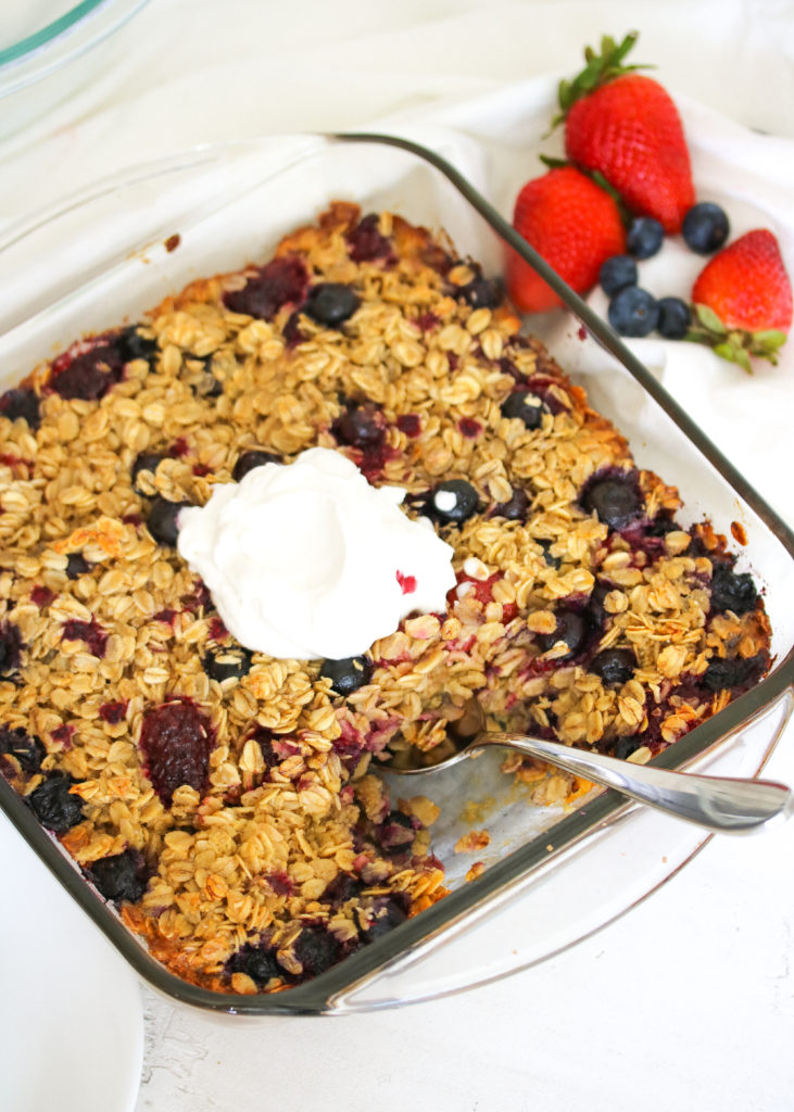 Berry Baked Oatmeal (GF, DF) – Just Jessie B